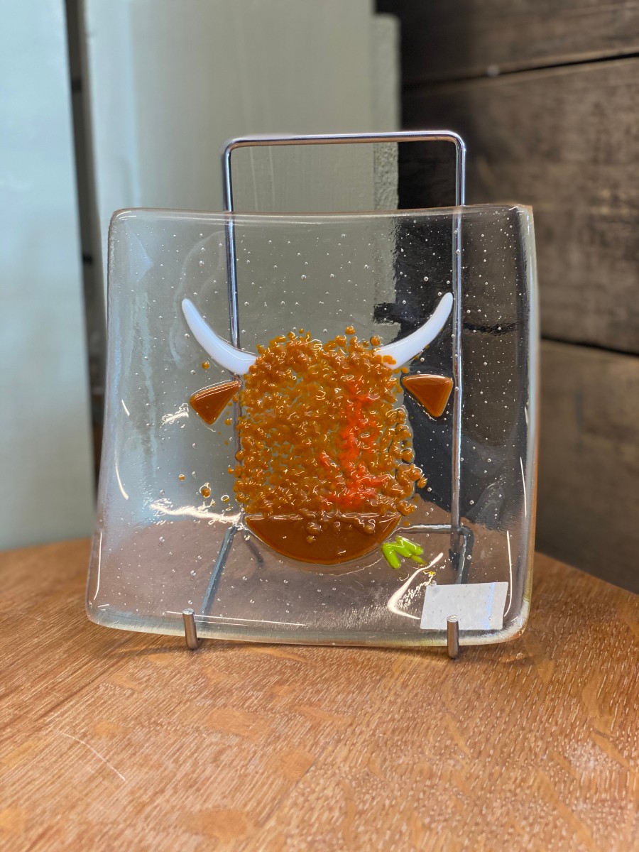 Highland Cow Large Dish - Linlithgow Stoves & Gifts